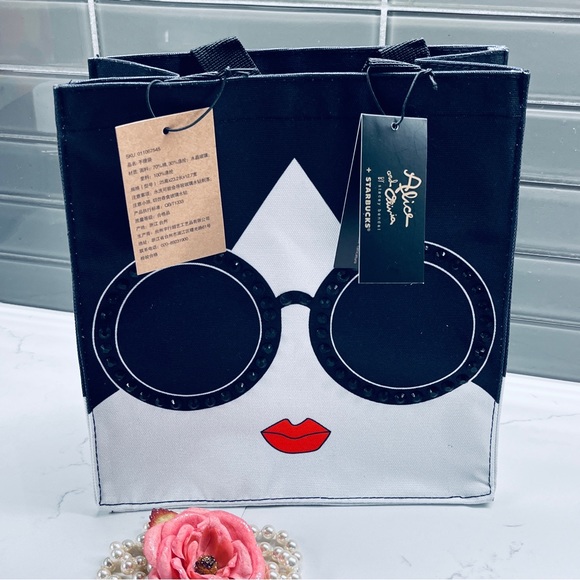 Starbucks | Accessories | Alice Olivia Starbucks Collaboration Tote Bag ...